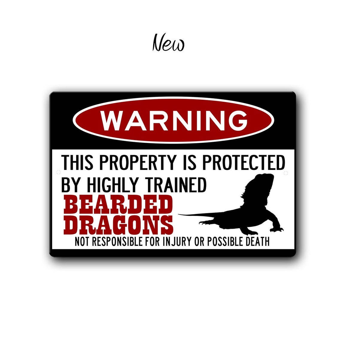 Bearded Dragons Signfunny Metal Signsbearded Dragon - Etsy
