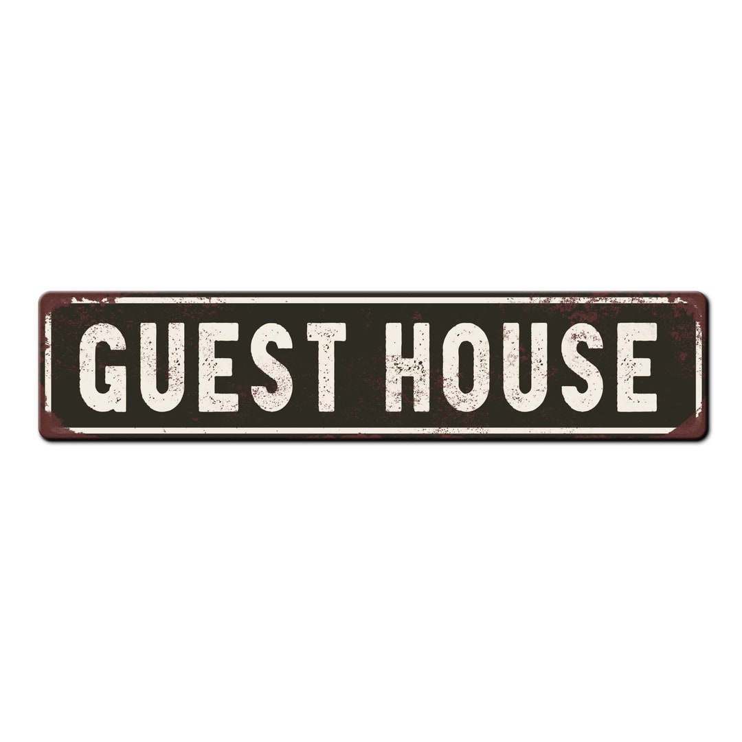 Guest House Door Entryway Sign - Outdoor Entrance Sign - Guest Sign ...