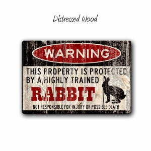 Rabbit Sign,funny Metal Signs,rabbit Accessories,bunny Sign,rabbit ...