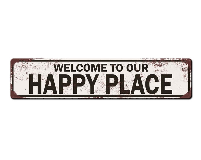 This is Our Happy Place Sign Farmhouse Decor Happy Place Framed Sign ...