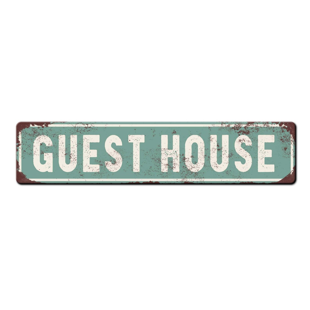 Guest House Door Entryway Sign Outdoor Entrance Sign Guest - Etsy