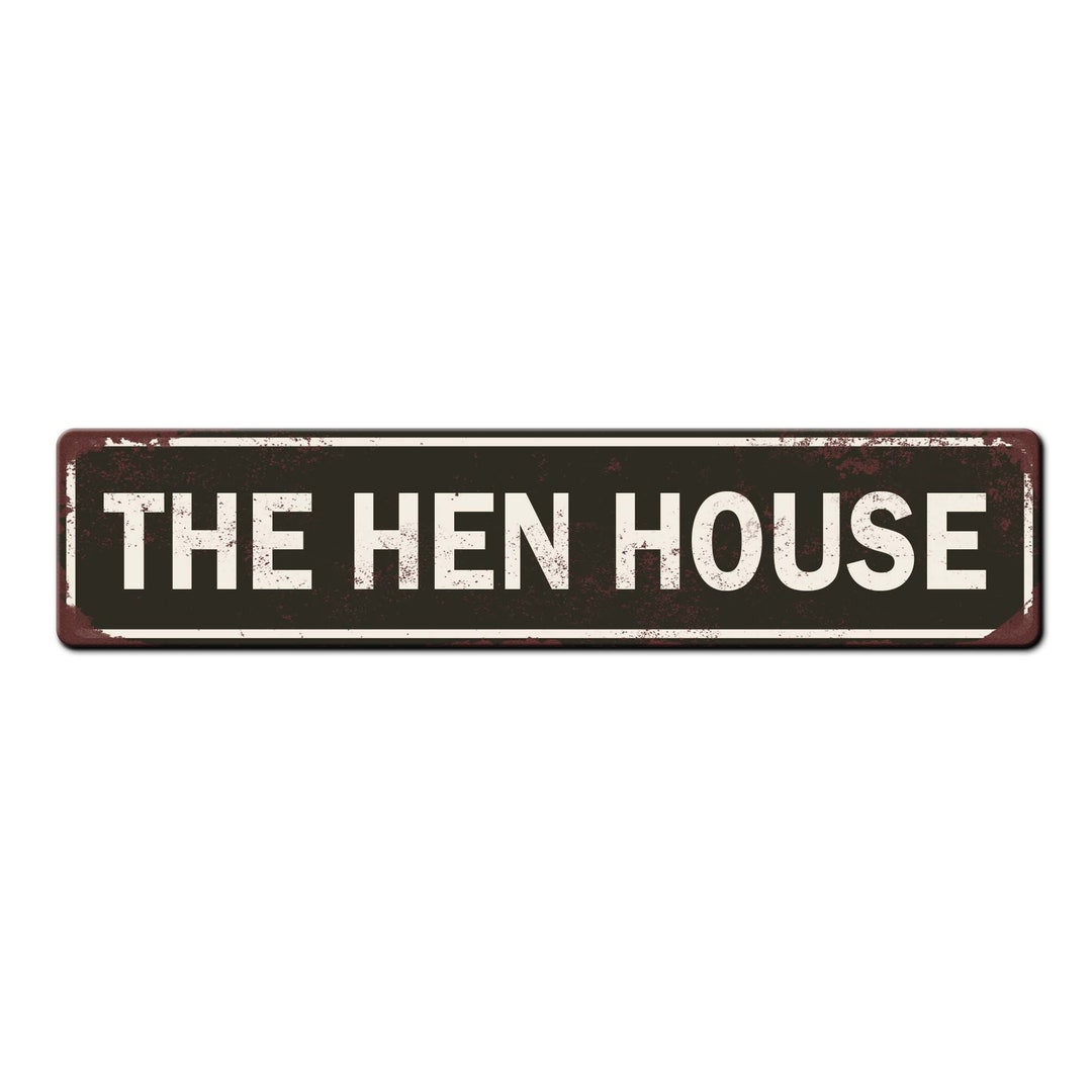 The Hen House Chicken Coop Sign - Backyard Chicken Gift - Cute Chicken ...