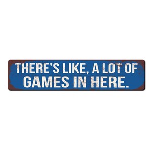 Funny Games Room Sign - Gamer Cave Sign - Family Game Room - Kids Game ...