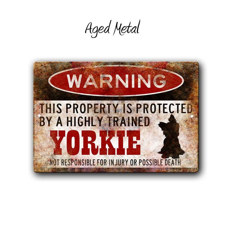 Yorkie Signs - Etsy
