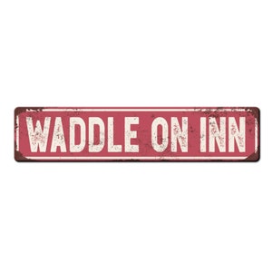 Funny Duck House Sign Waddle on Inn - Backyard Duck Gift - Funny Duck ...