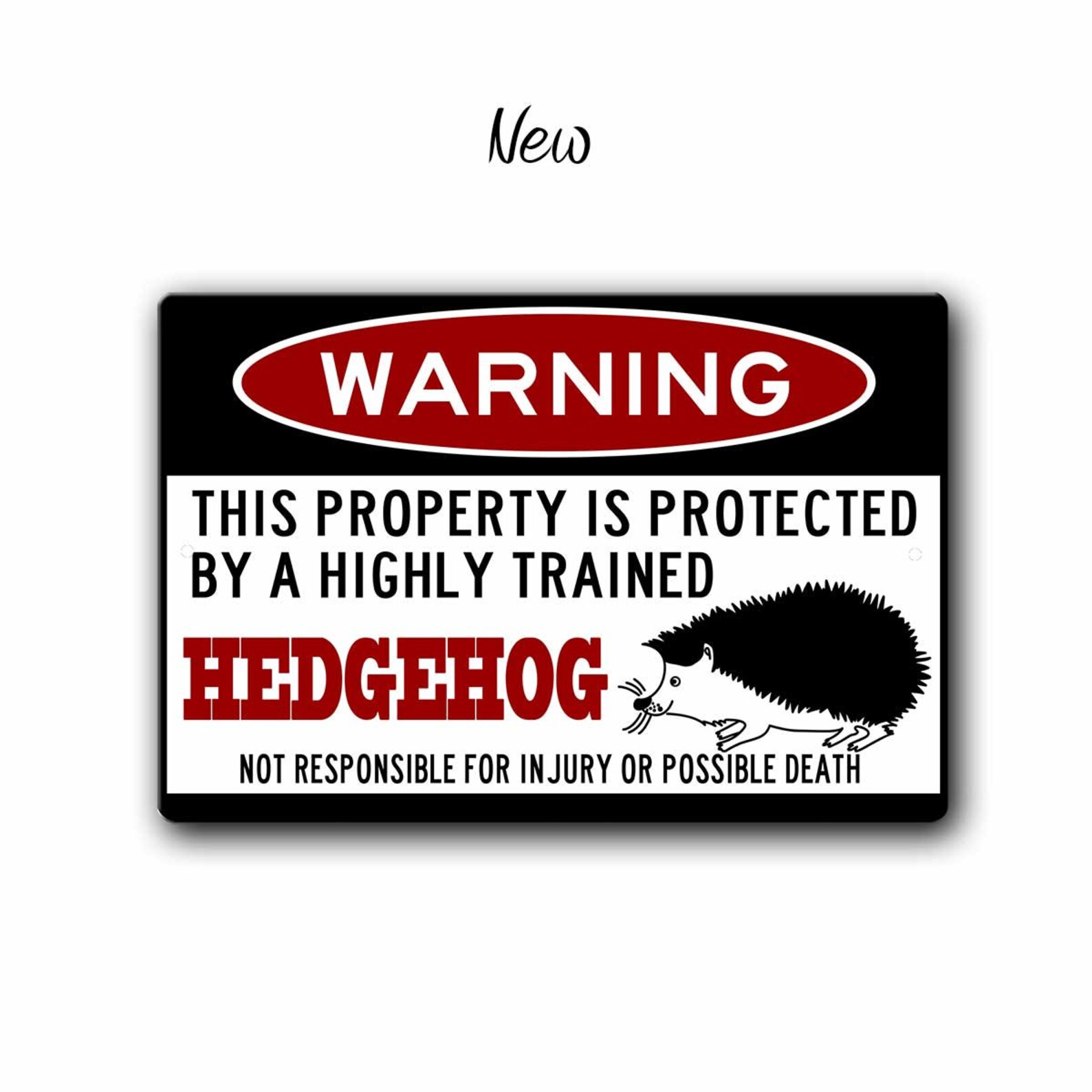 Hedgehog Signfunny Metal Signhedgehoghedgehog - Etsy