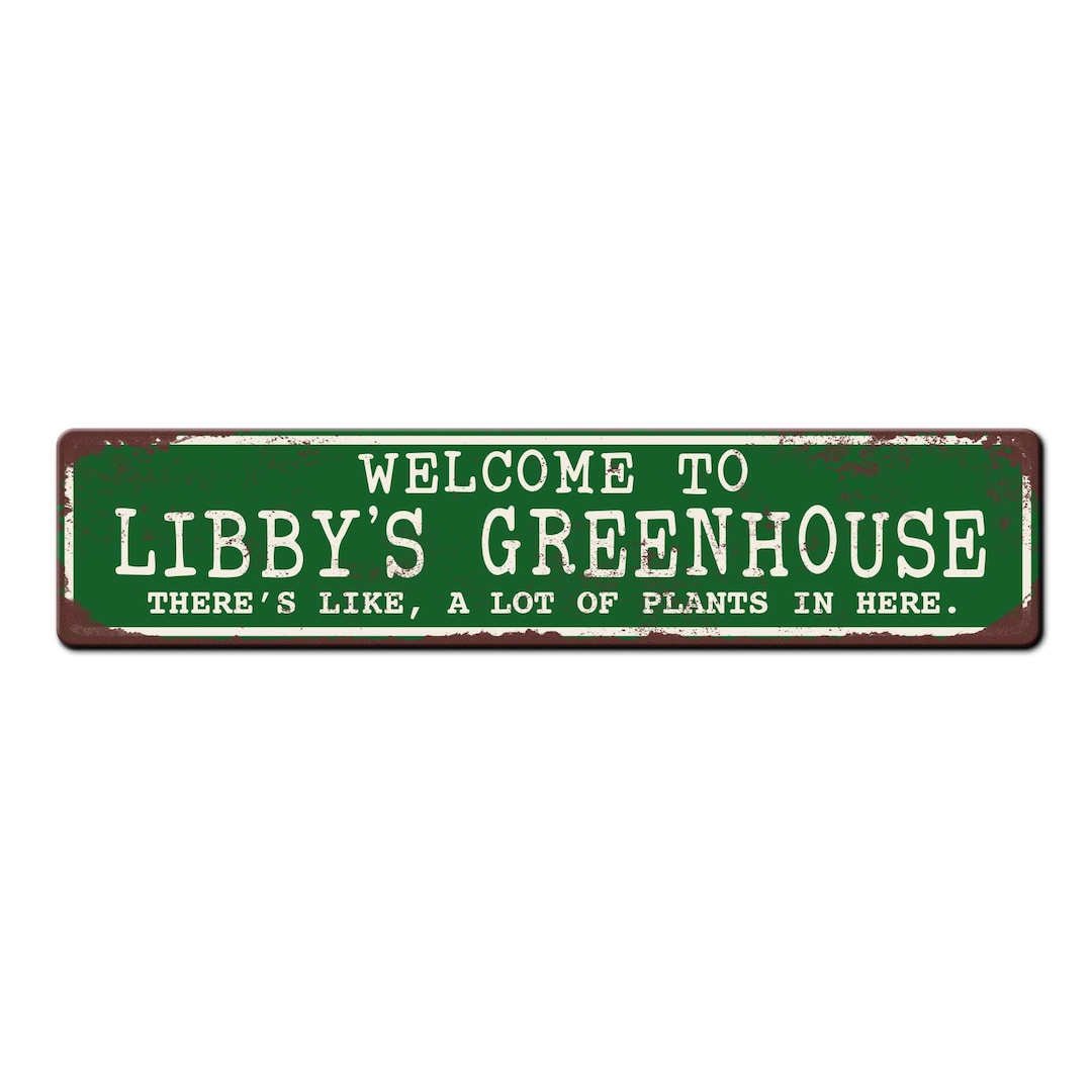Personalized Greenhouse Garden Sign - Custom Greenhouse Sign - Gardener ...