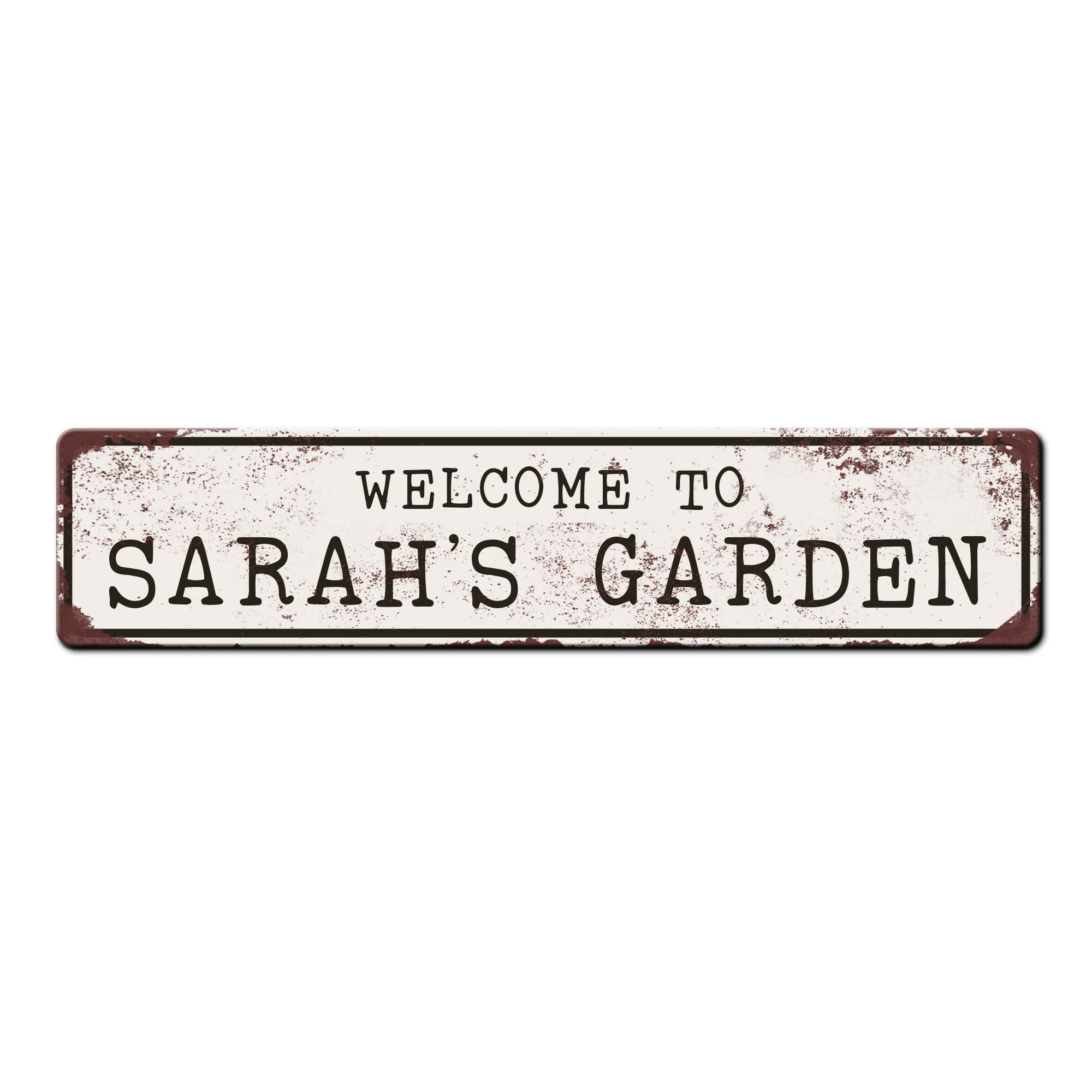 Personalized Garden Sign Custom Garden Gate Sign Gardener | Etsy