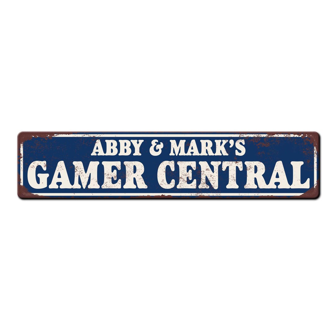 Personalized Gamer Room Sign - Custom Gamer Cave Sign - Gamer Couples ...