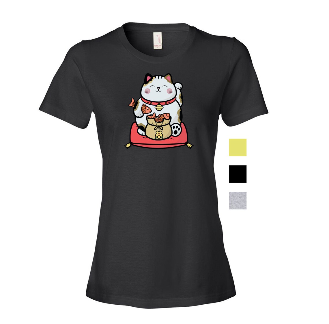 Trending Shirts, Good Luck Chonk Women's T-shirt - Lucky Cat Maneki ...