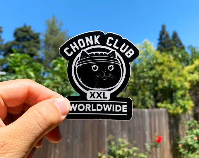 CHONK CLUB Sticker for Laptop Stickers for Hydroflask Gym - Etsy