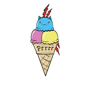 PRRRR - Men's T-shirt, Gift for Him, Cat Shirt, Cat Lover Shirt, Ice ...