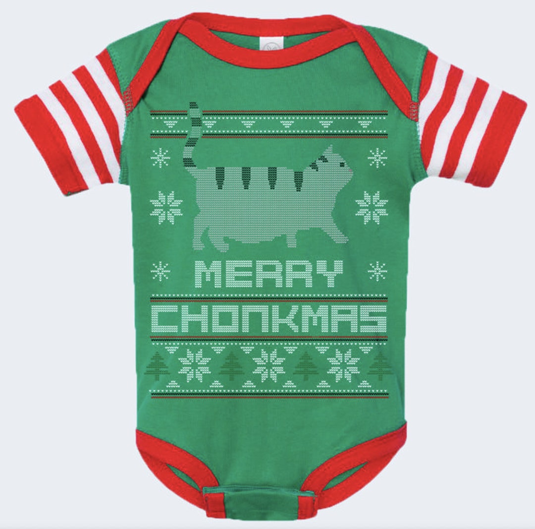 Baby CHONK Christmas Onesie - Funny Christmas Onesie - Holiday Party ...