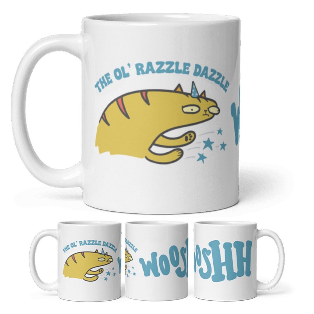 Ol' Razzle Dazzle Mug - Razzle Dazzle Cat - Cat Illustration - Funny ...