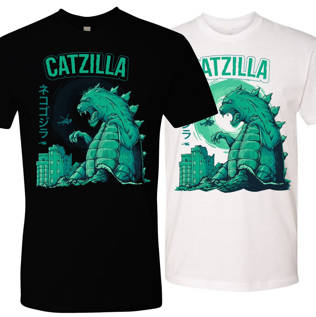 Catzilla - Men's T-shirt, Trending Shirts, Cat Parody, Cat Dad, Cat ...