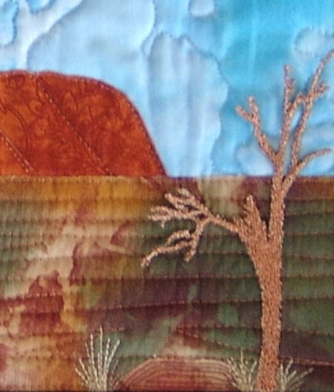 QUILT 'Uluru' Ayers Rock 21 x 14 | Etsy