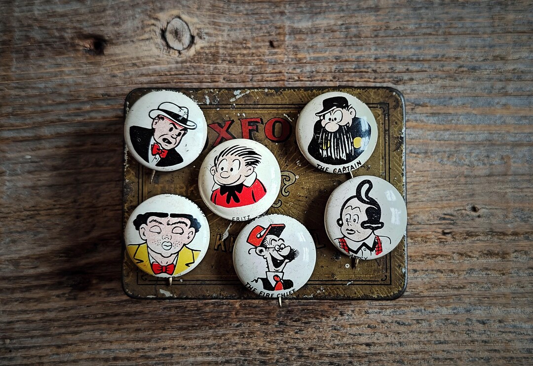 1940s Kellogg's Pep Pins - Set of 6 - Copyright 1946 1947 Comic ...