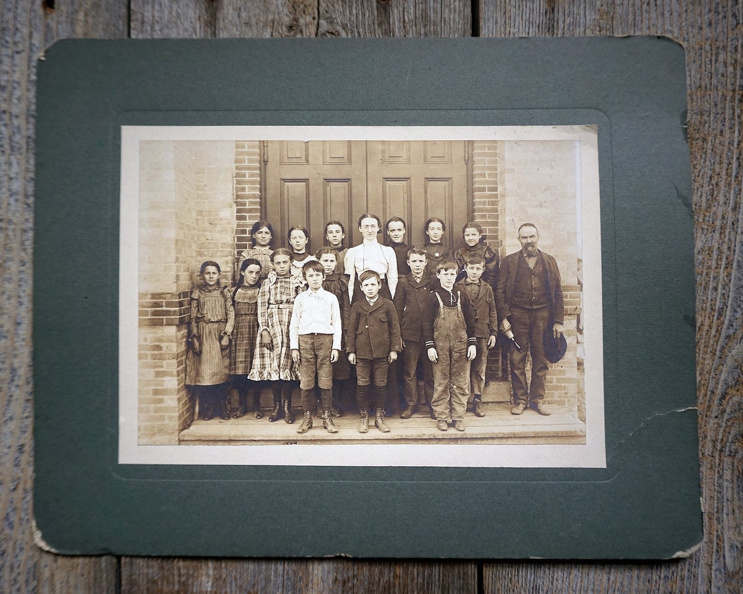 Early 1900s School Photograph Antique Black and White Original Photo - Etsy