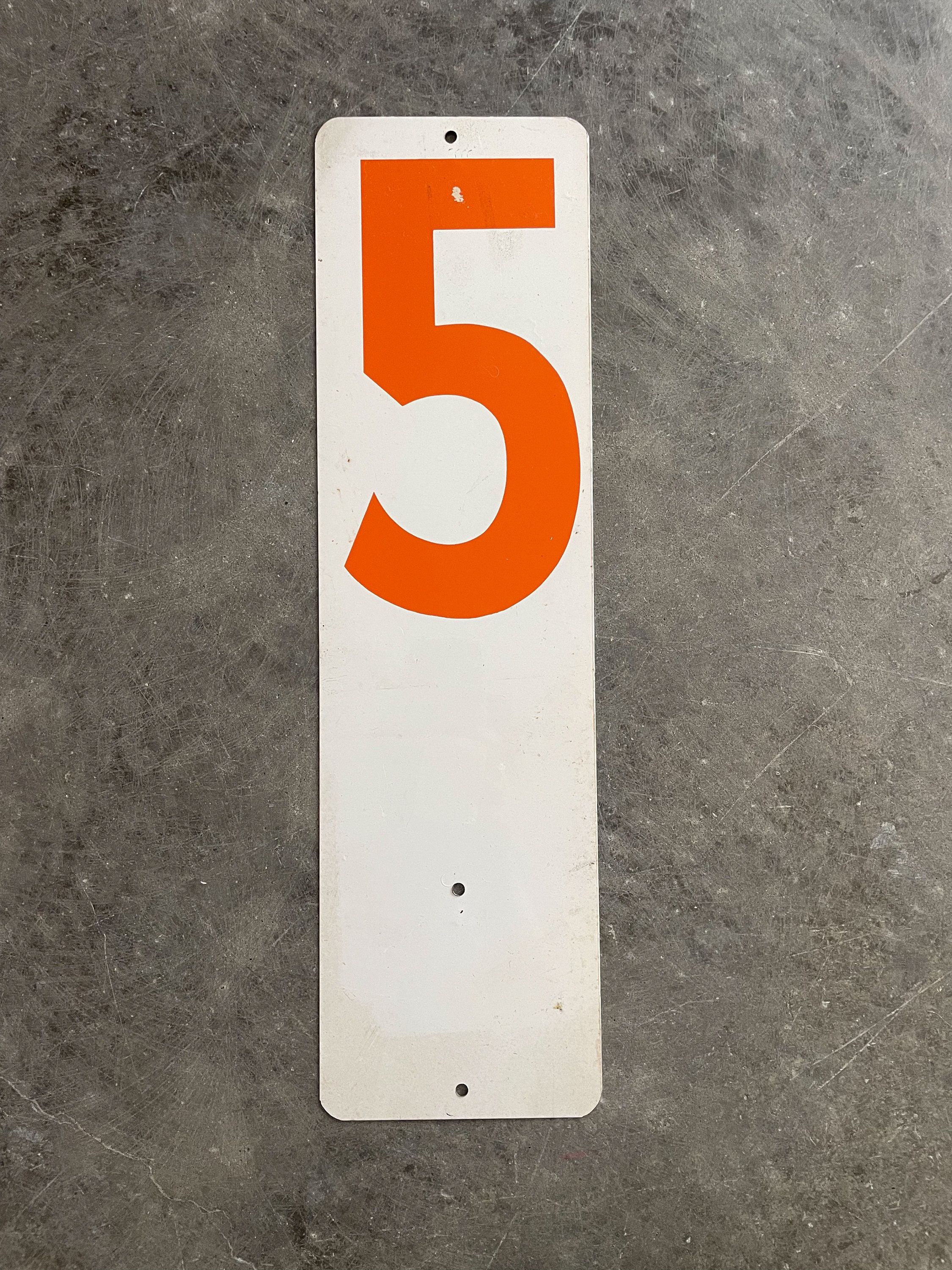 Vintage Gas Station Number Sign Double Sided 5 and 8 - Etsy