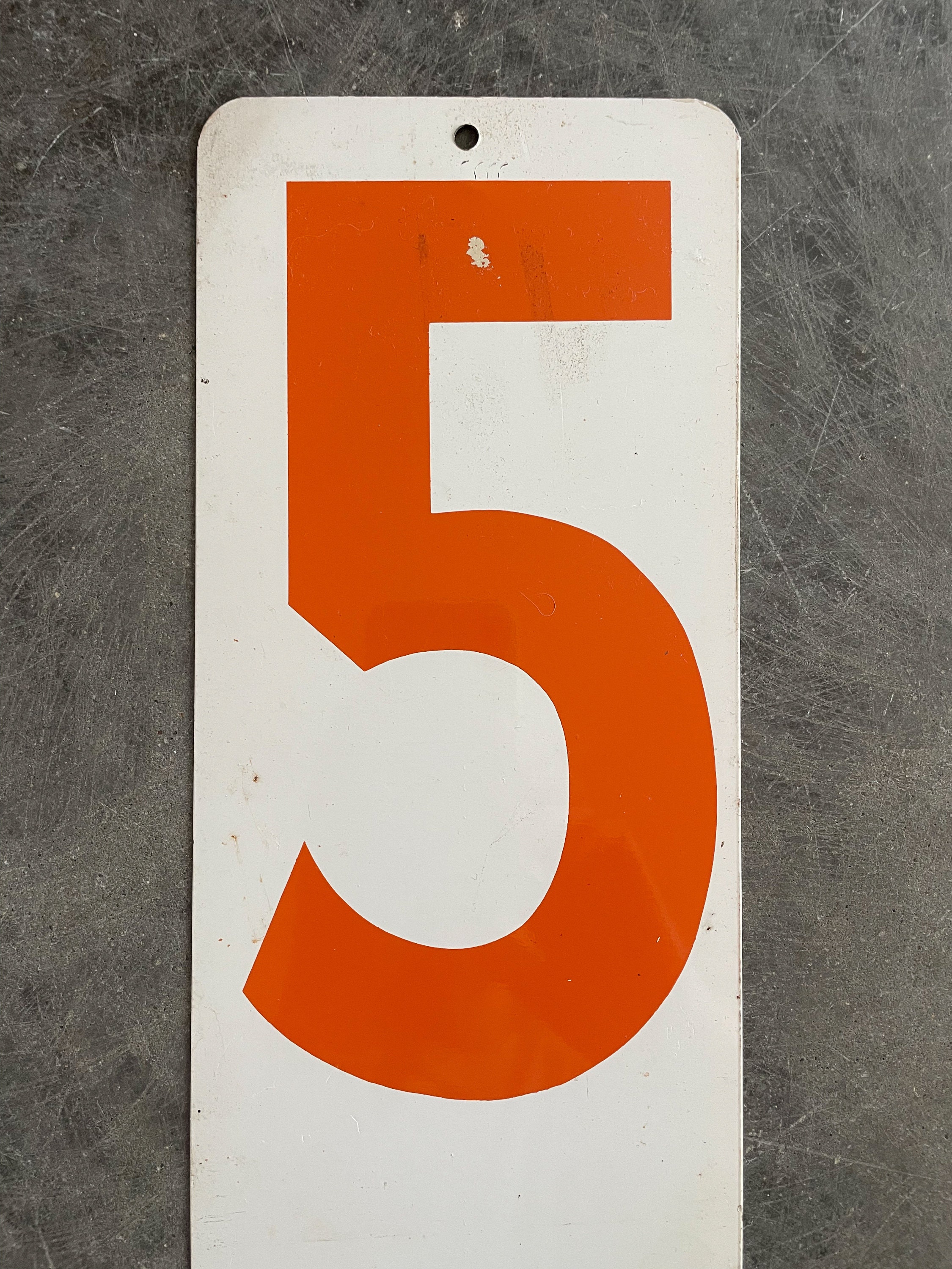 Vintage Gas Station Number Sign Double Sided 5 and 8 - Etsy