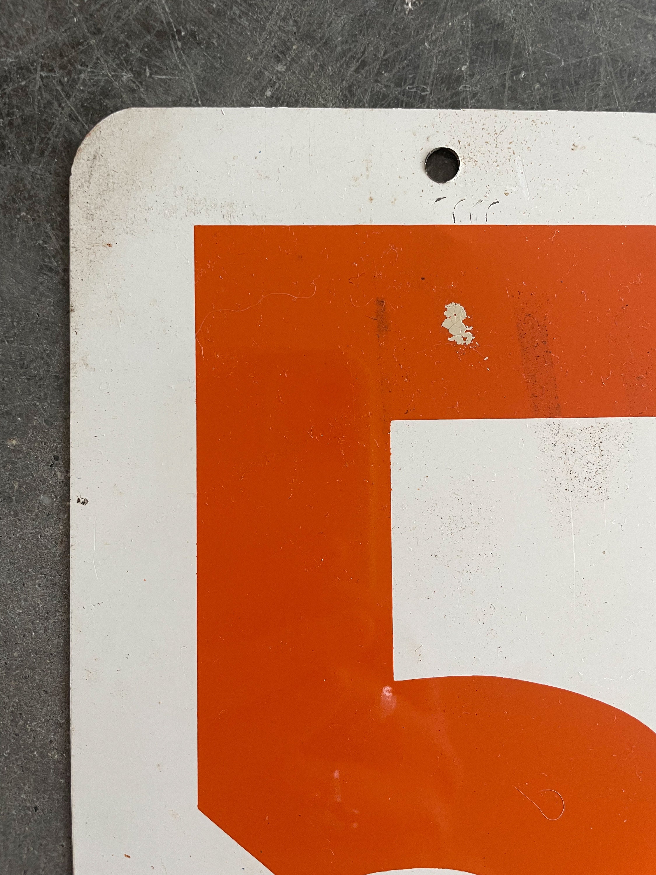 Vintage Gas Station Number Sign Double Sided 5 and 8 - Etsy