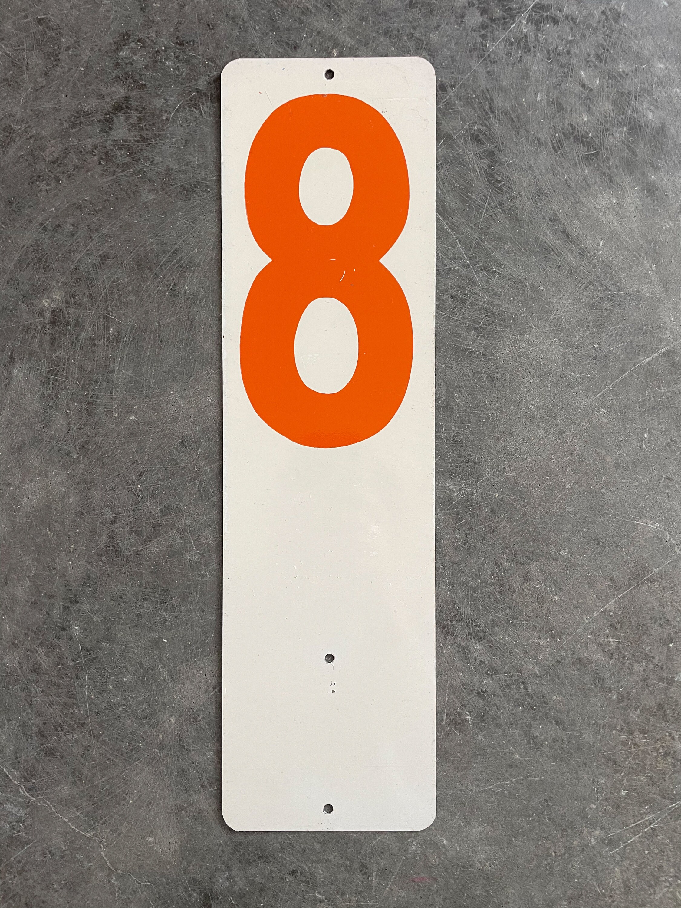 Vintage Gas Station Number Sign Double Sided 5 and 8 - Etsy
