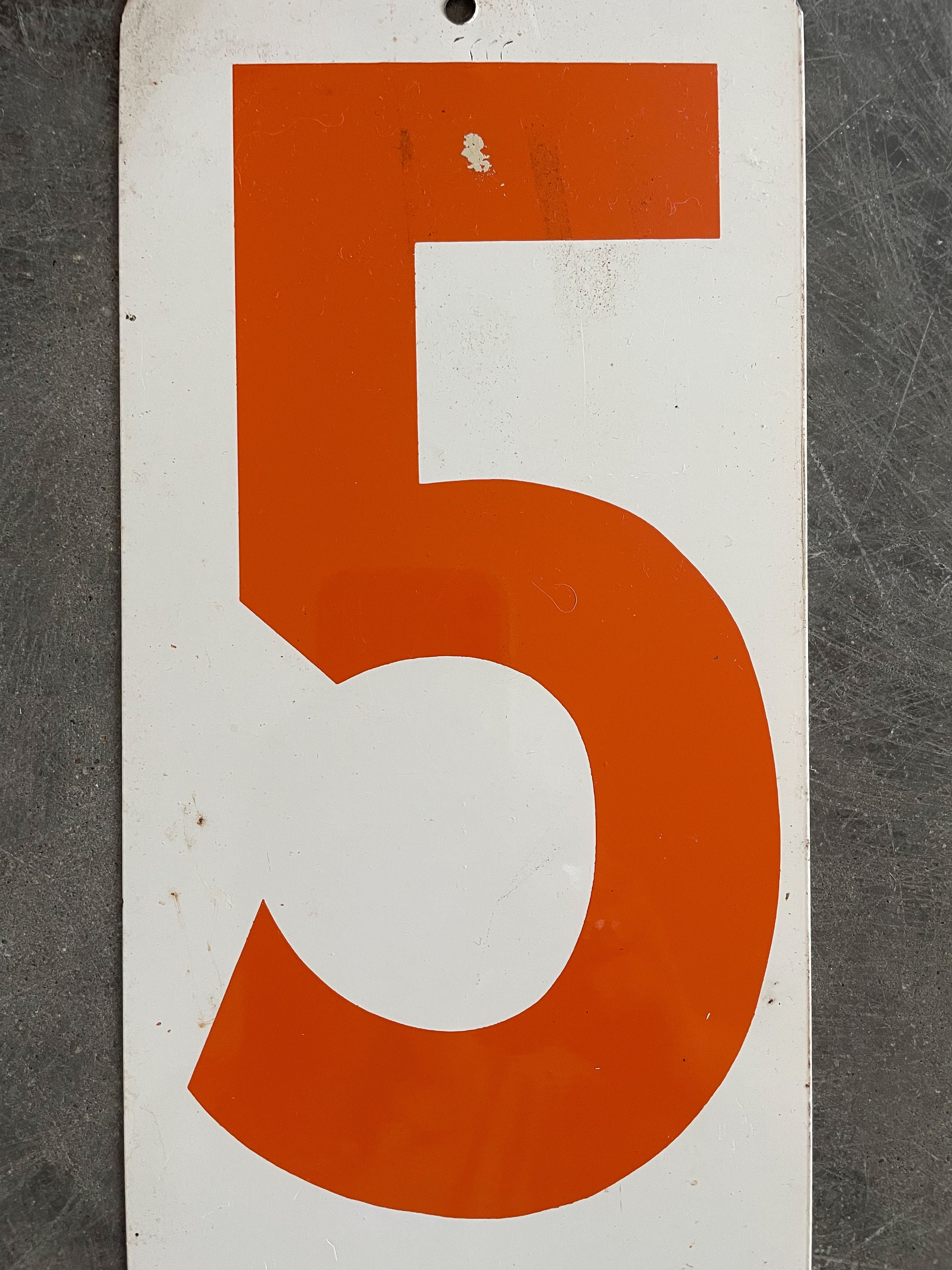 Vintage Gas Station Number Sign Double Sided 5 and 8 - Etsy