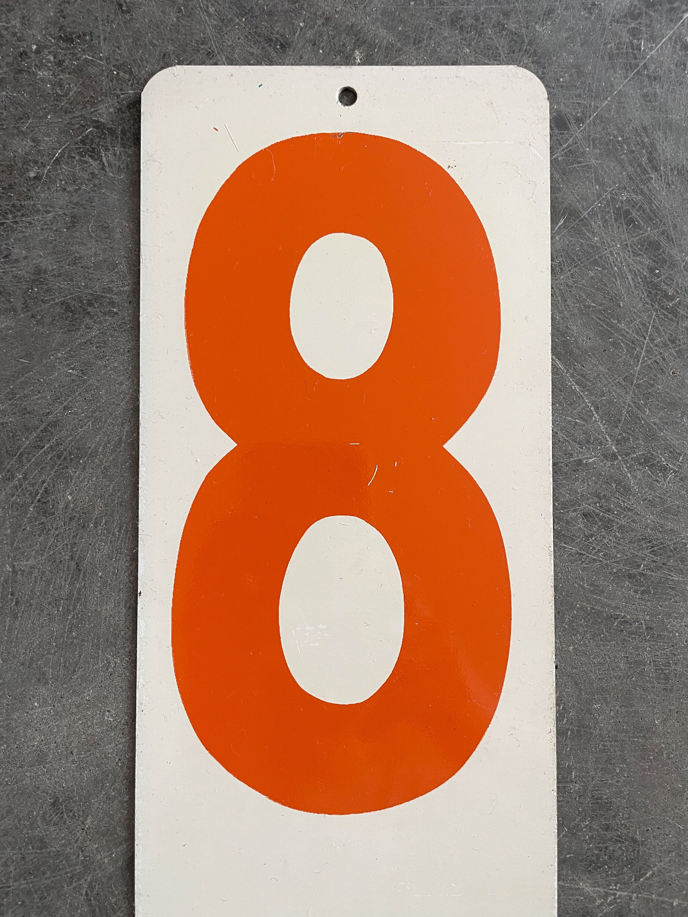 Vintage Gas Station Number Sign Double Sided 5 and 8 - Etsy