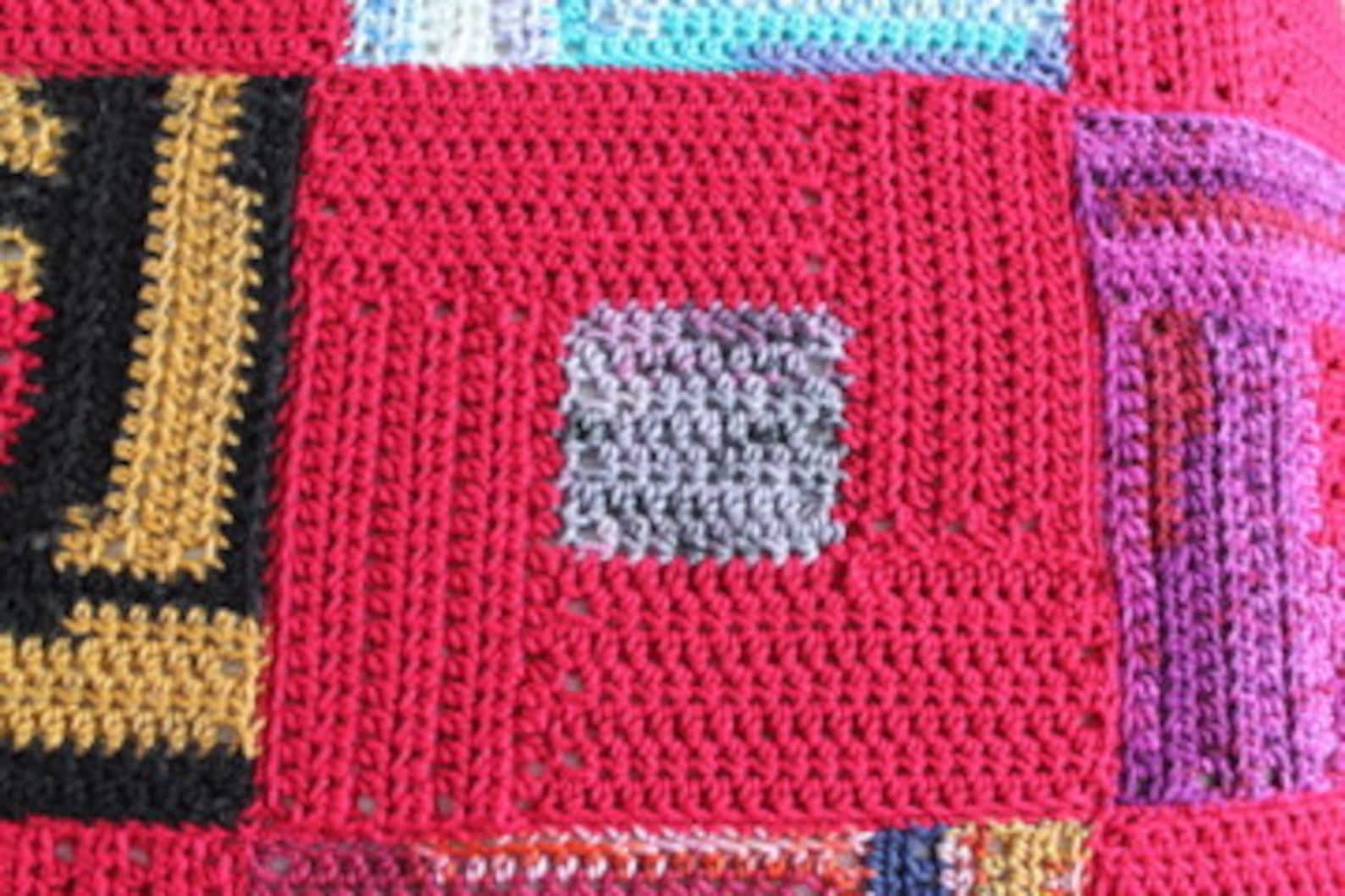 Stash Buster Crochet Afghan Pattern Spunky Squares Crochet - Etsy