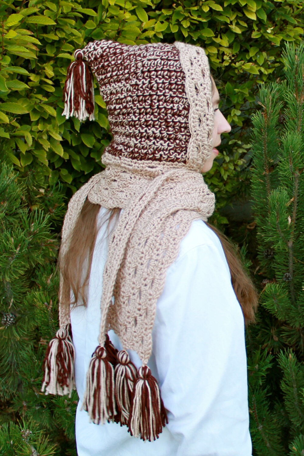 Crochet Hooded Scarf Pattern - Shenandoah Scoodie - Crochet Pattern ...