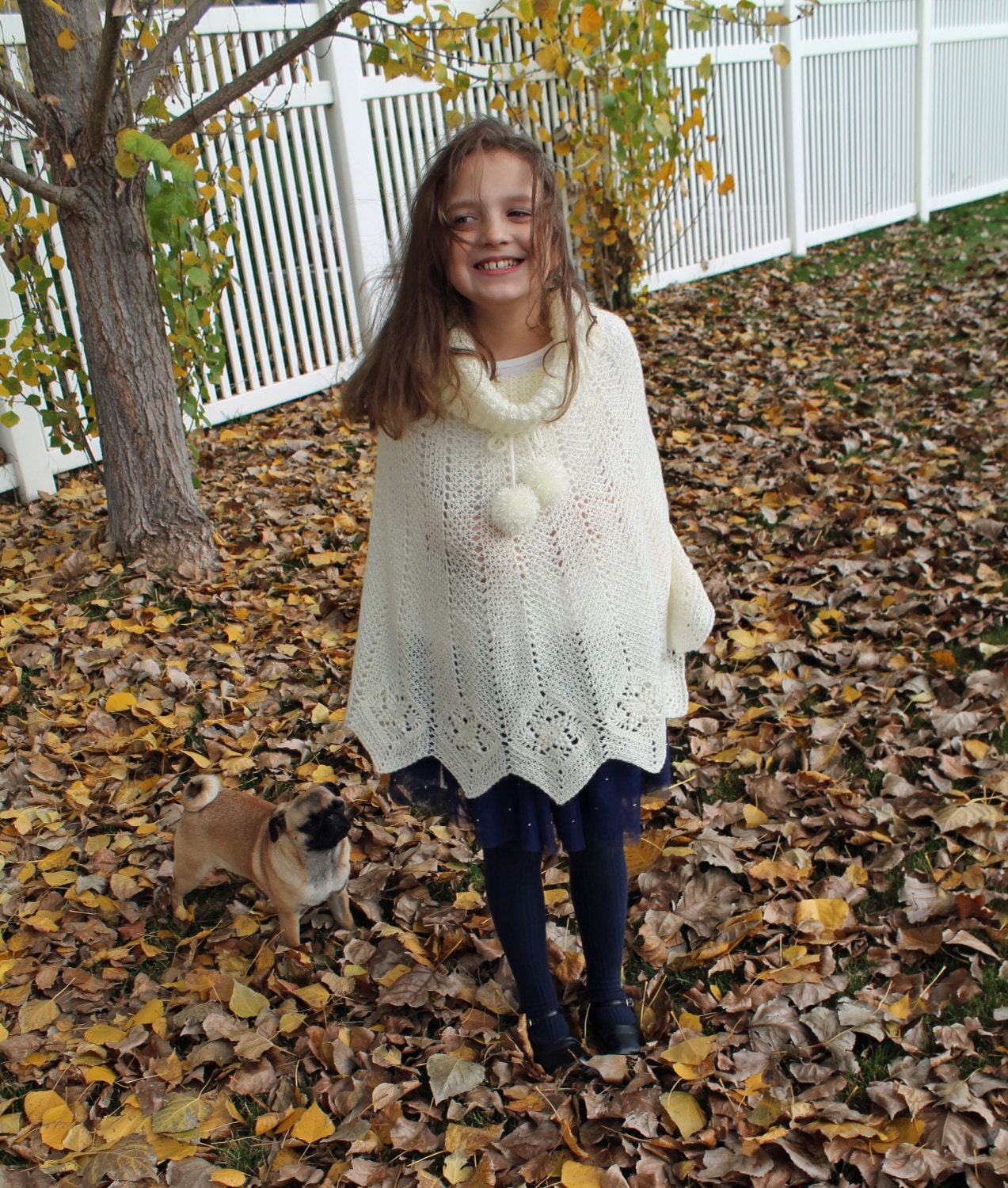 Girls Crochet Poncho Pattern - Sweet Nostalgia Poncho Crochet Pattern ...