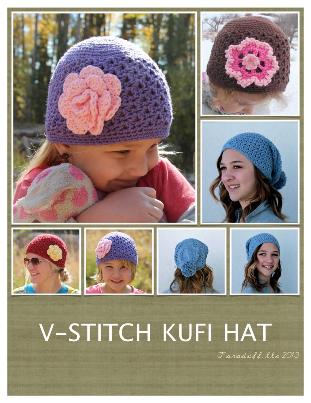 Crochet Kufi Hat Pattern - Slouchy Crochet Hat Pattern V-stitch Slouchy ...