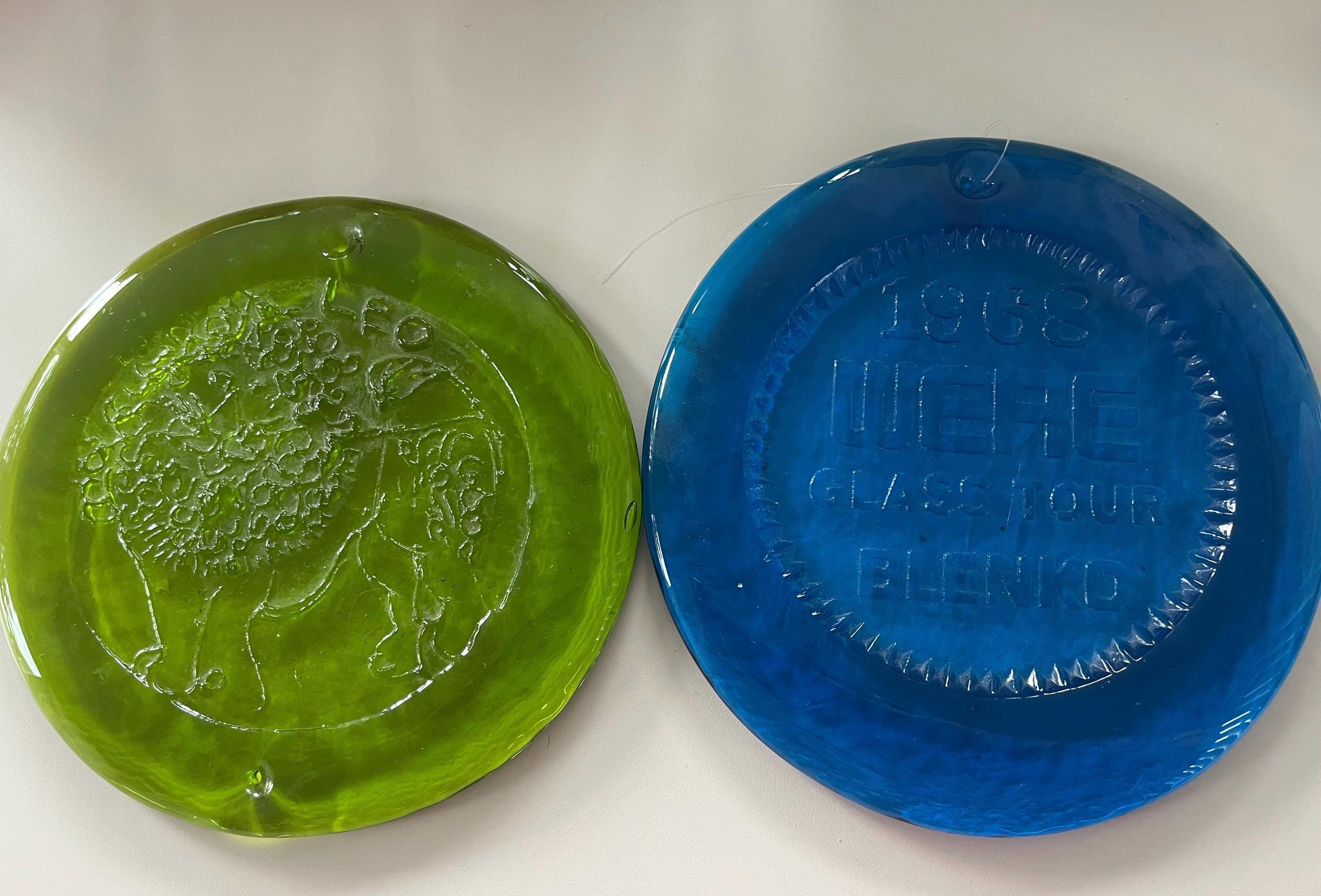 Pair of Amazing Large Vintage Mid-century Blenko Glass Suncatchers - Etsy