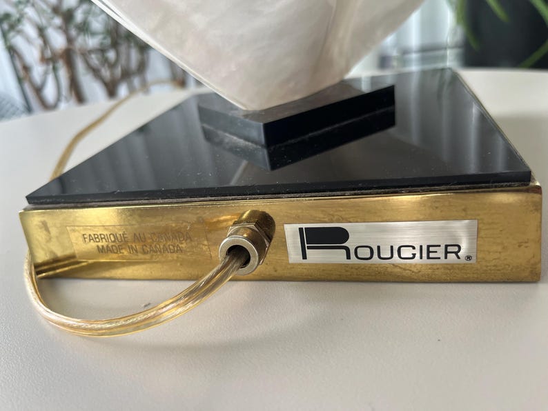 Gorgeous Vintage 70s Maison Rougier Canada Acrylic Teardrop Table Lamp ...