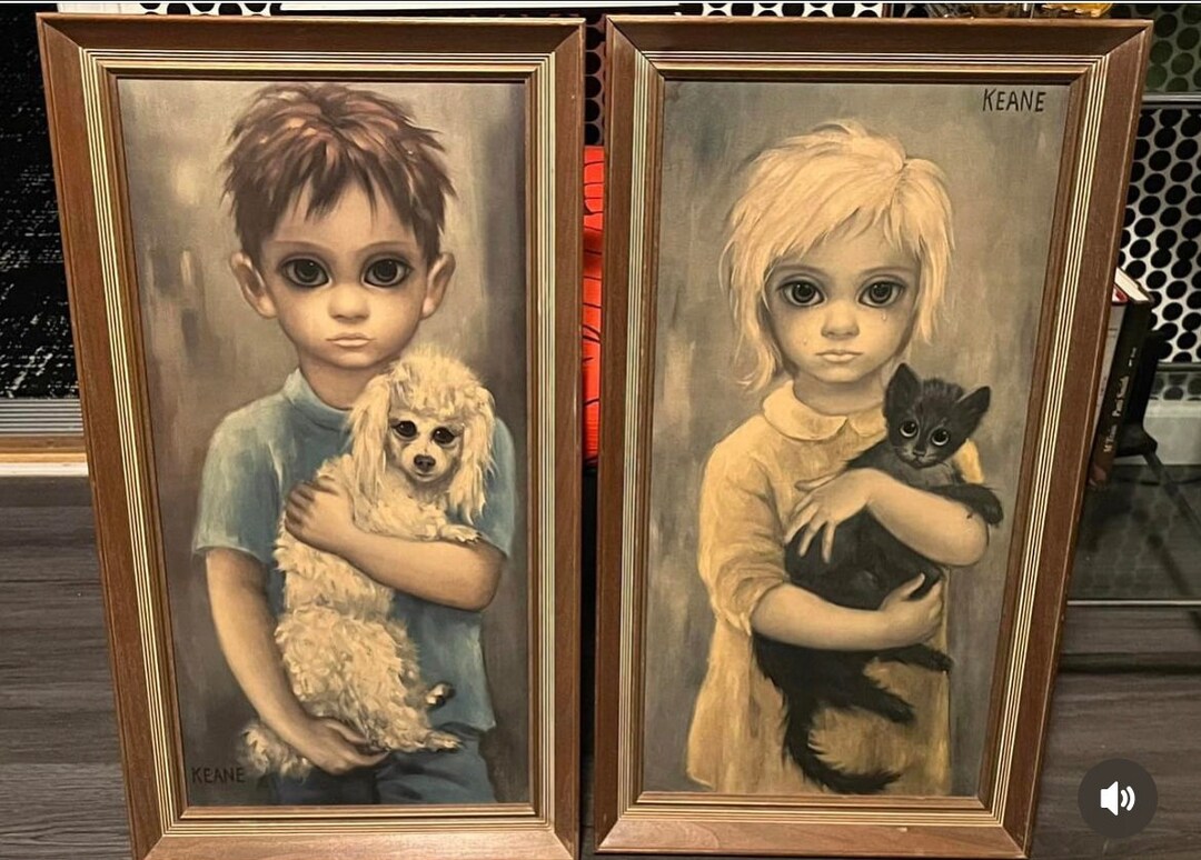 Rare Vintage 1960s Margaret Keane Framed Pictures - Etsy