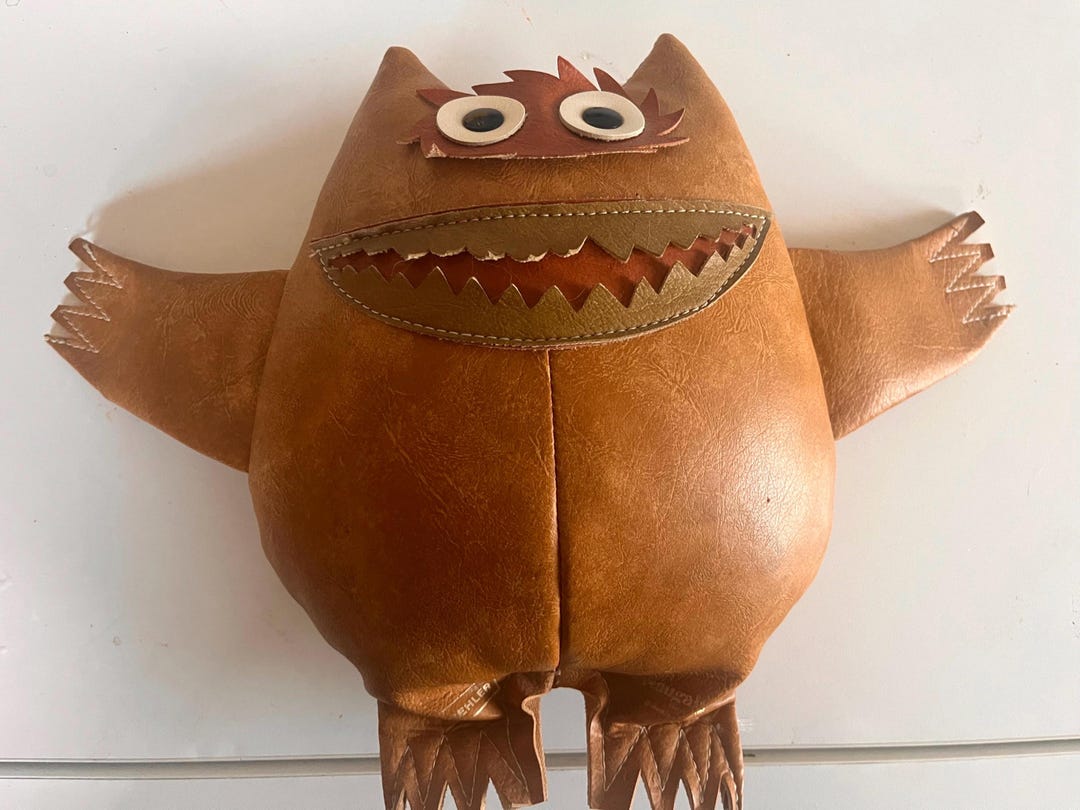Adorable Rare Vintage Smaller Sized Mid-century Era Nauga Monster ...