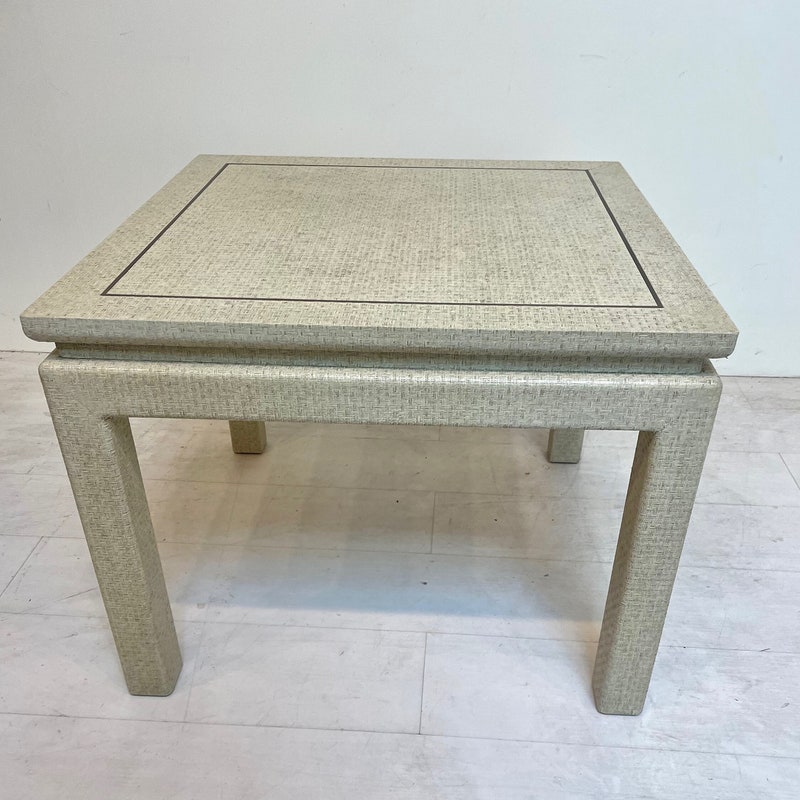 Grasscloth Table - Etsy