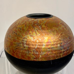 Southwestern Ceramic Raku Vase by Michael Weinberg , Stunning , Artist ...
