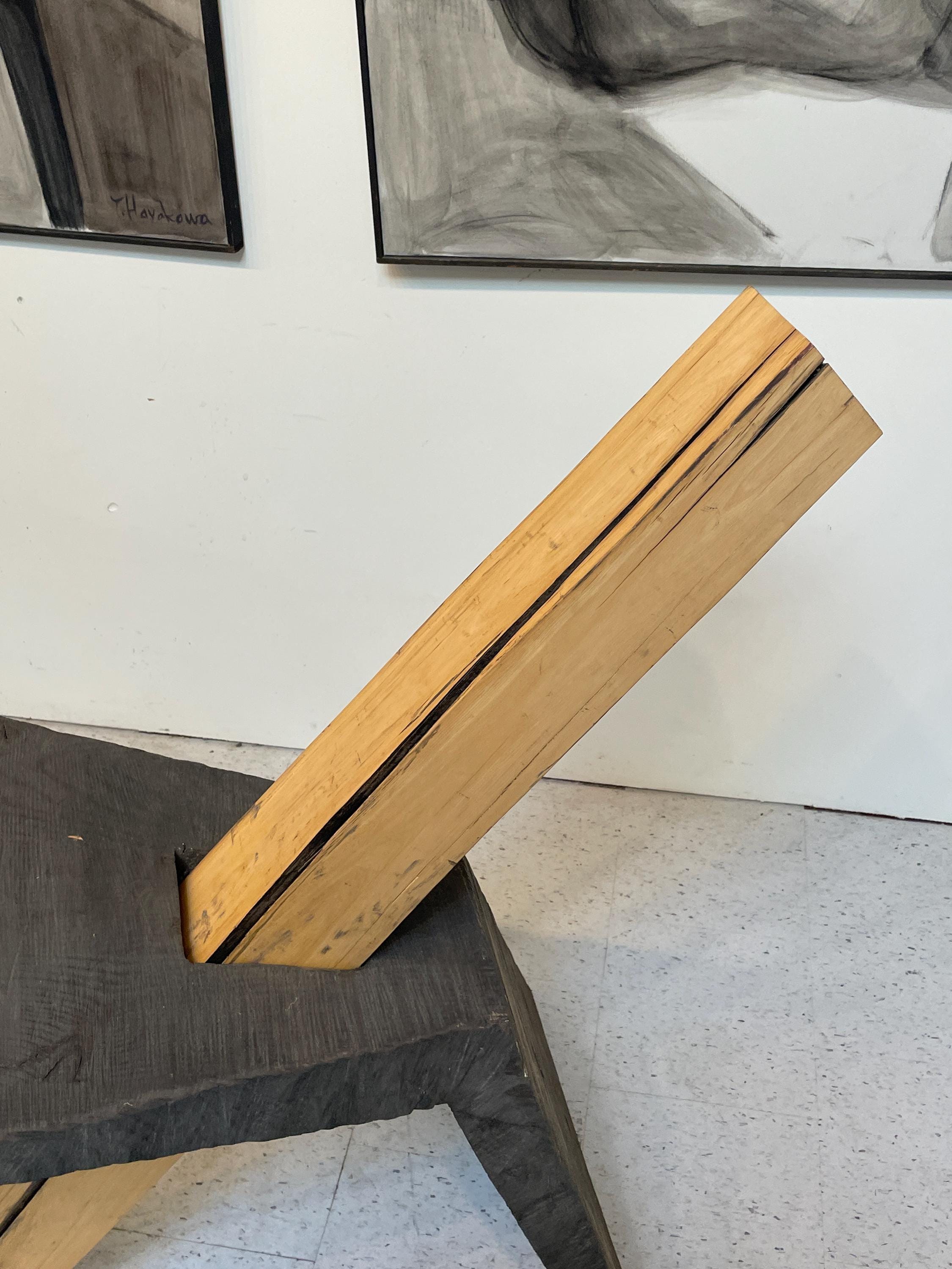 Paul Maull 2-piece Tilted Wooden Sculpture - Etsy