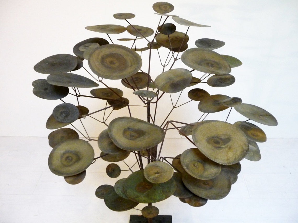 Huge Rare C Jere Raindrop Tree Sculpture in Brass - Etsy