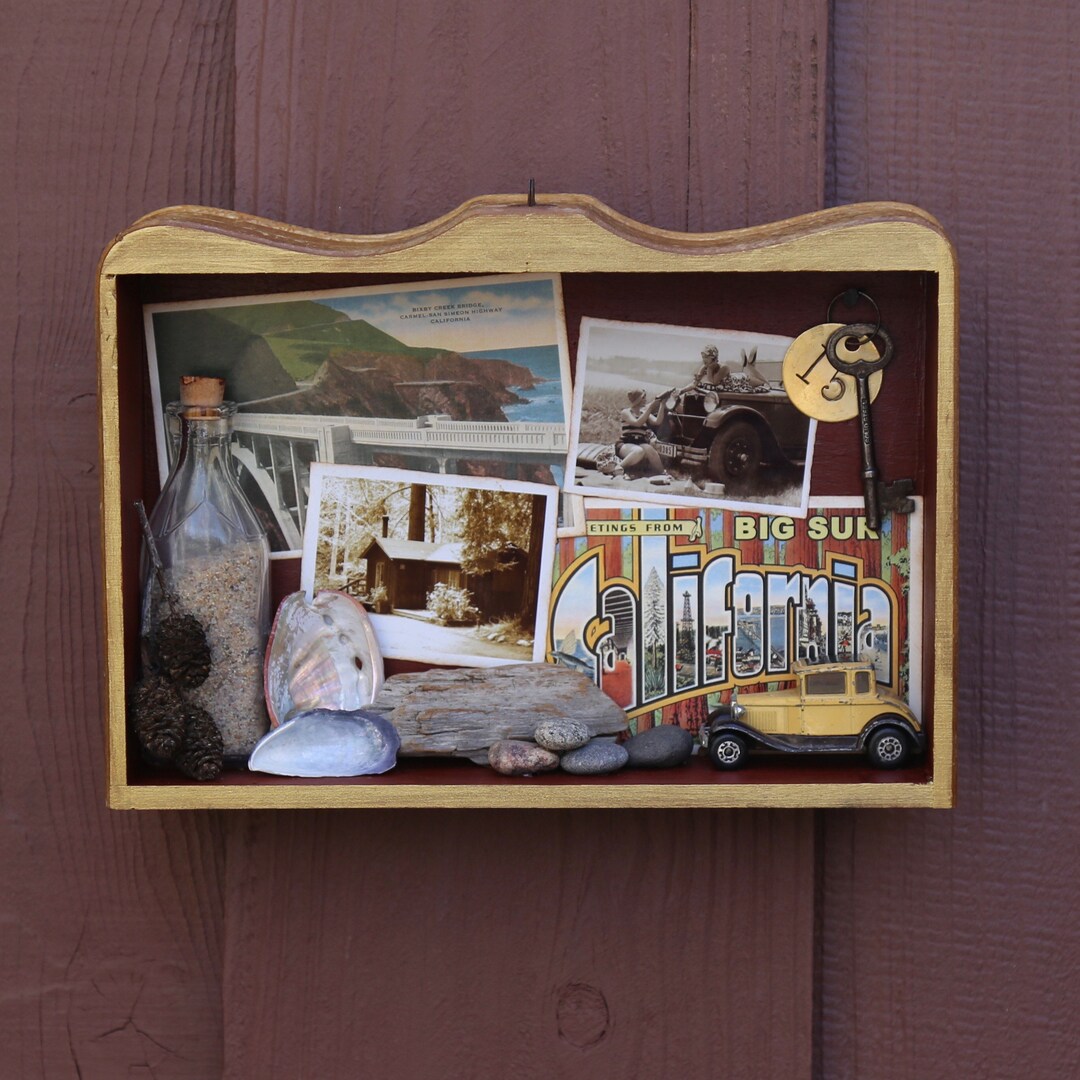Big Sur Road Trip - Found Object Assemblage Art Shadowbox - Etsy Österreich