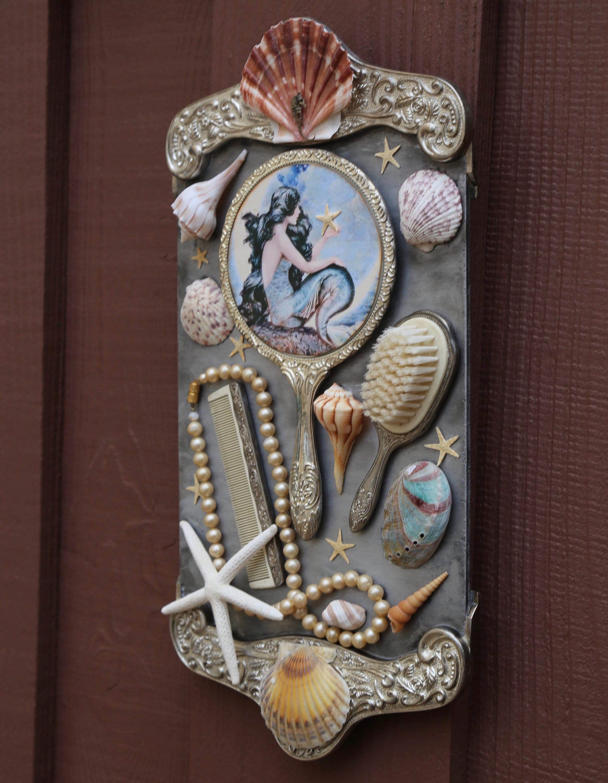 Mermaids Vanity Found Object Assemblage Art - Etsy