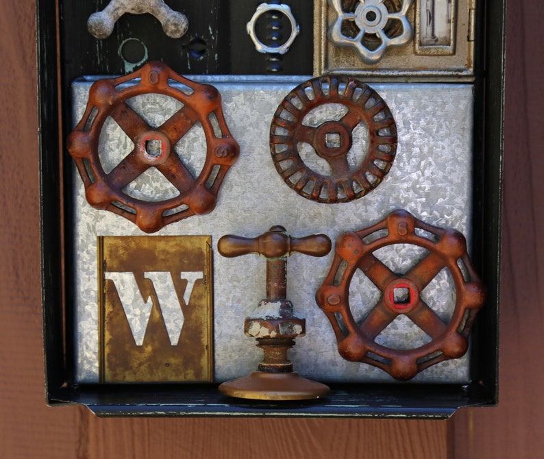 Waterworks Found Object Assemblage Art Shadowbox - Etsy