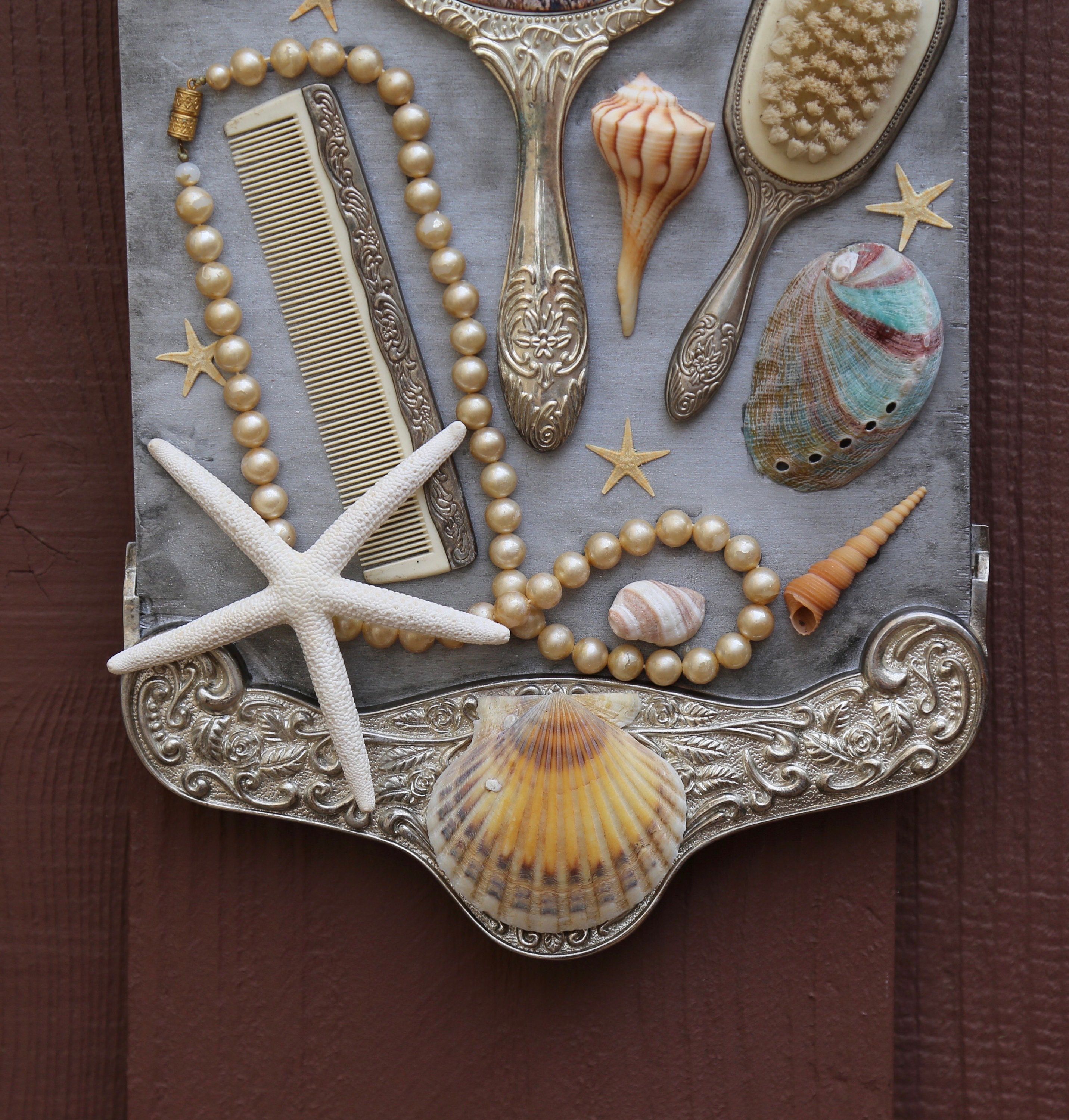 Mermaids Vanity Found Object Assemblage Art - Etsy