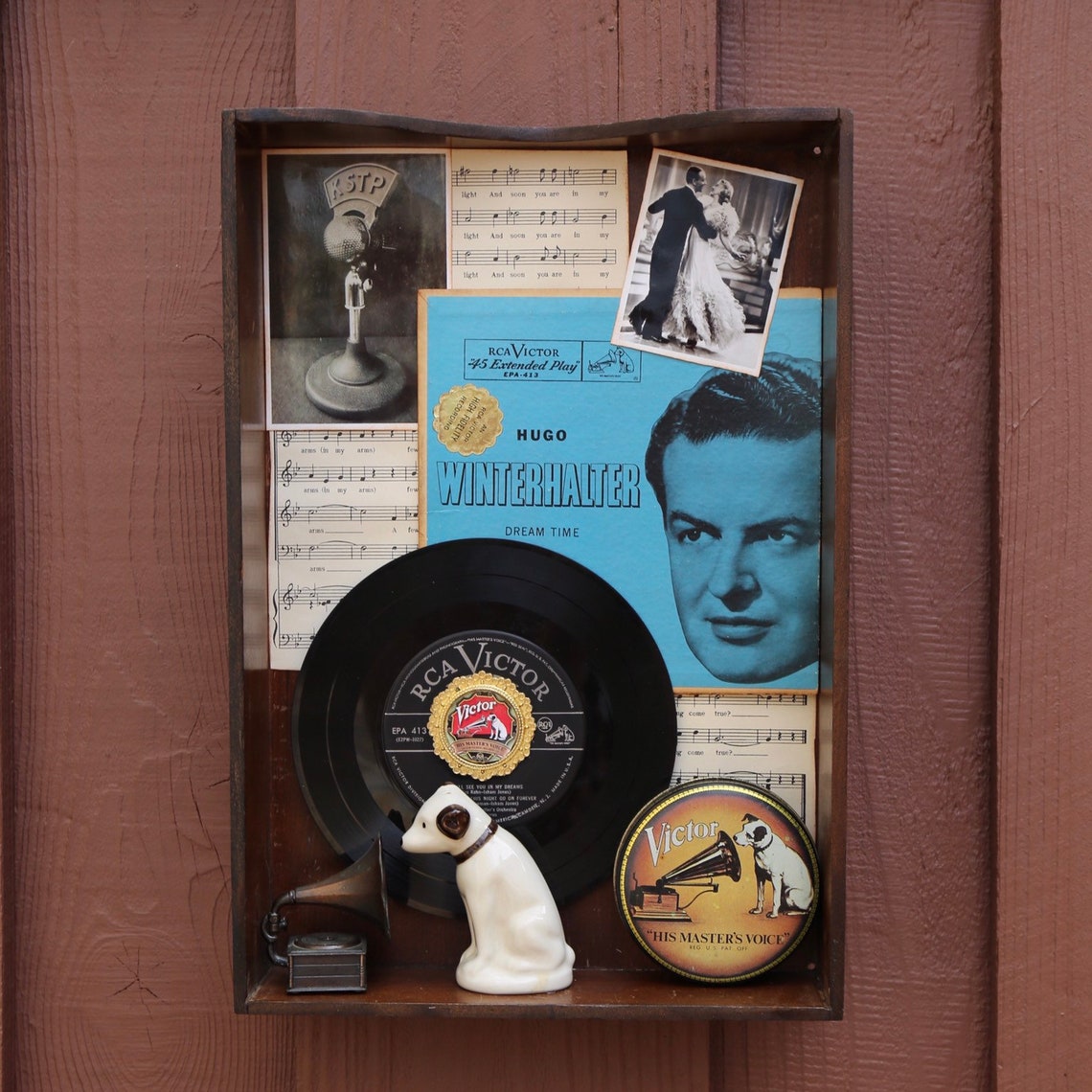 RCA Box Found Object Assemblage Art Shadowbox - Etsy