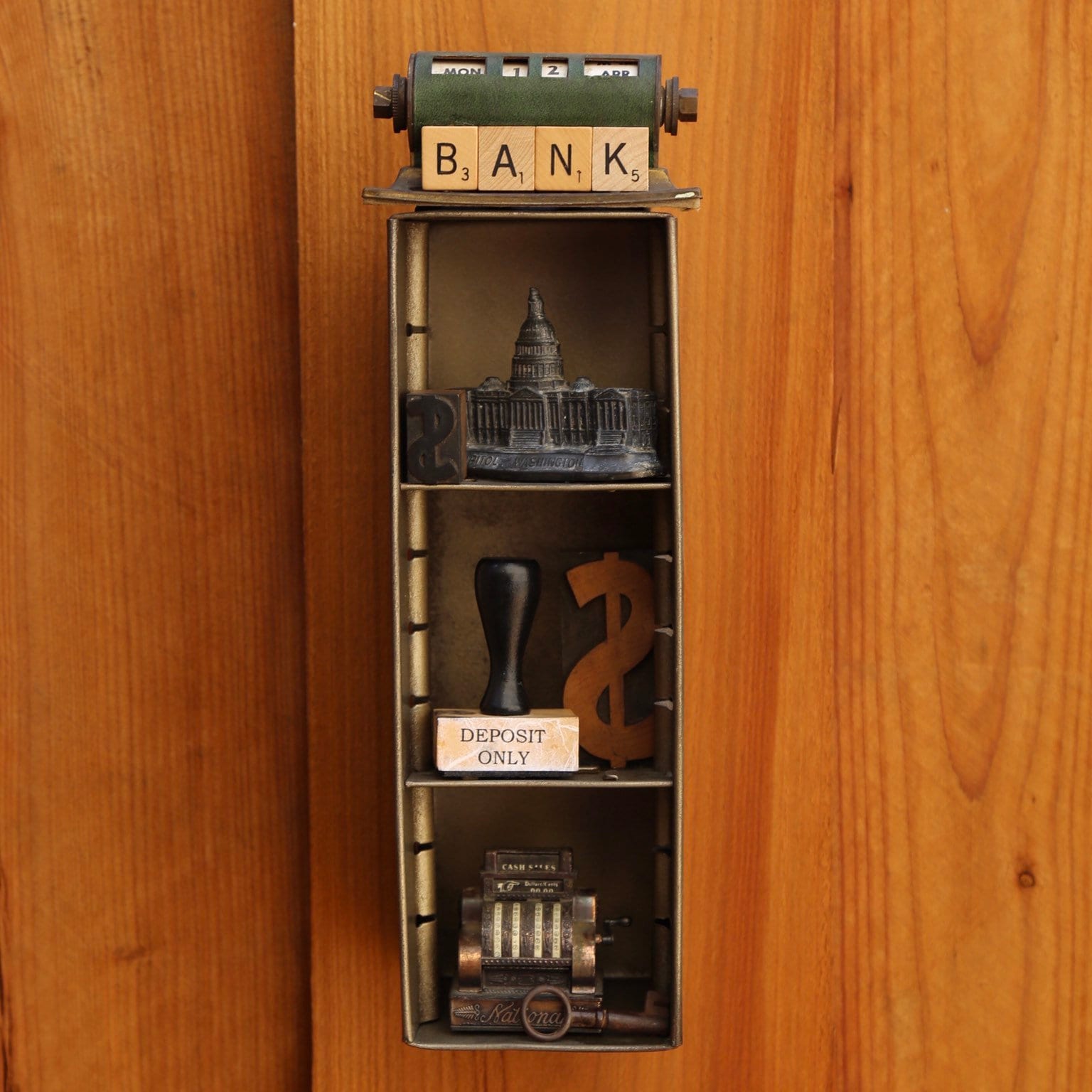 Bankers Box found Object Assemblage Art Shadowbox - Etsy