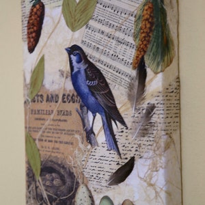Bluebird Collage Art - Etsy