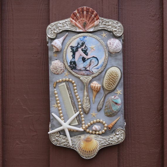 Mermaids Vanity Found Object Assemblage Art - Etsy