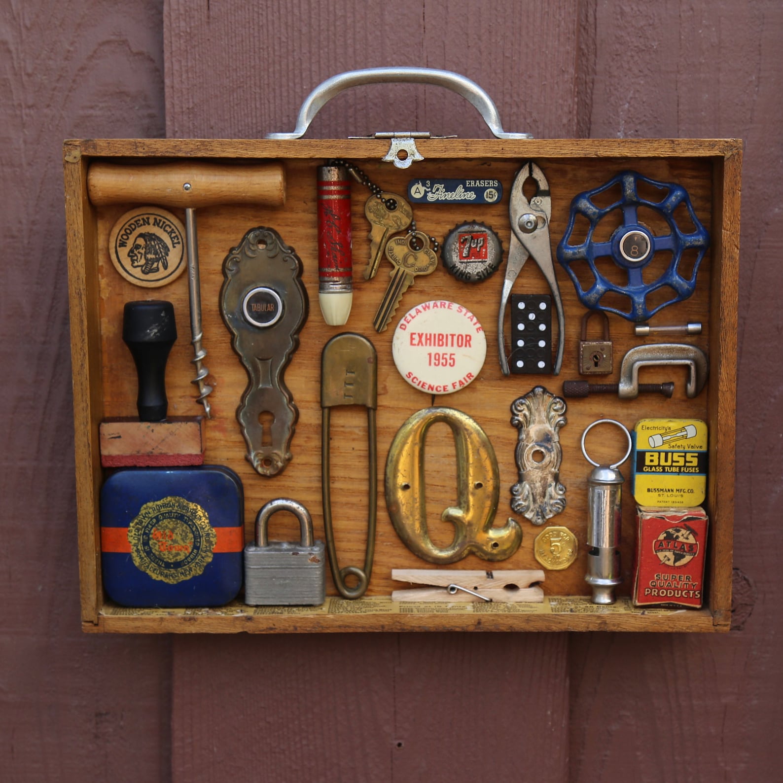 Grandpa’s Junk Drawer- Found Object Assemblage Art - Etsy