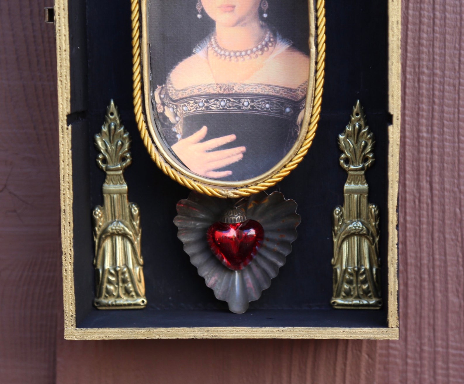 The Queen Found Object Assemblage Art Shadowbox - Etsy